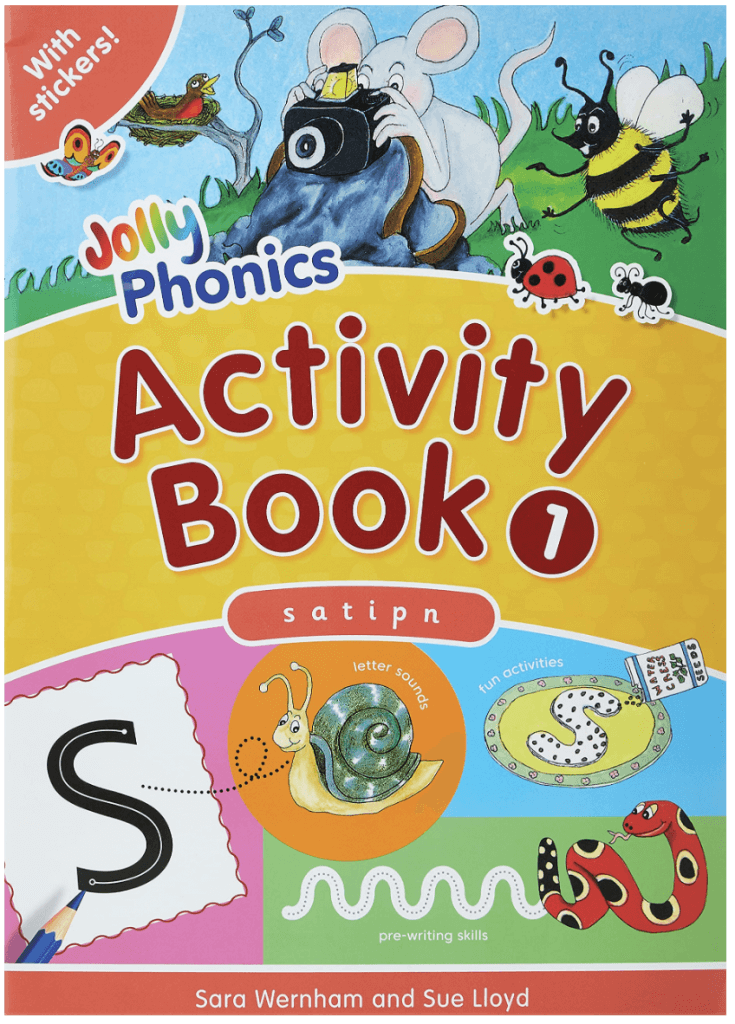Jolly Phonics Activity Book 1 s, a, t, i, p, n ⋆ OLIVES, Inc. オリーブ語学学校
