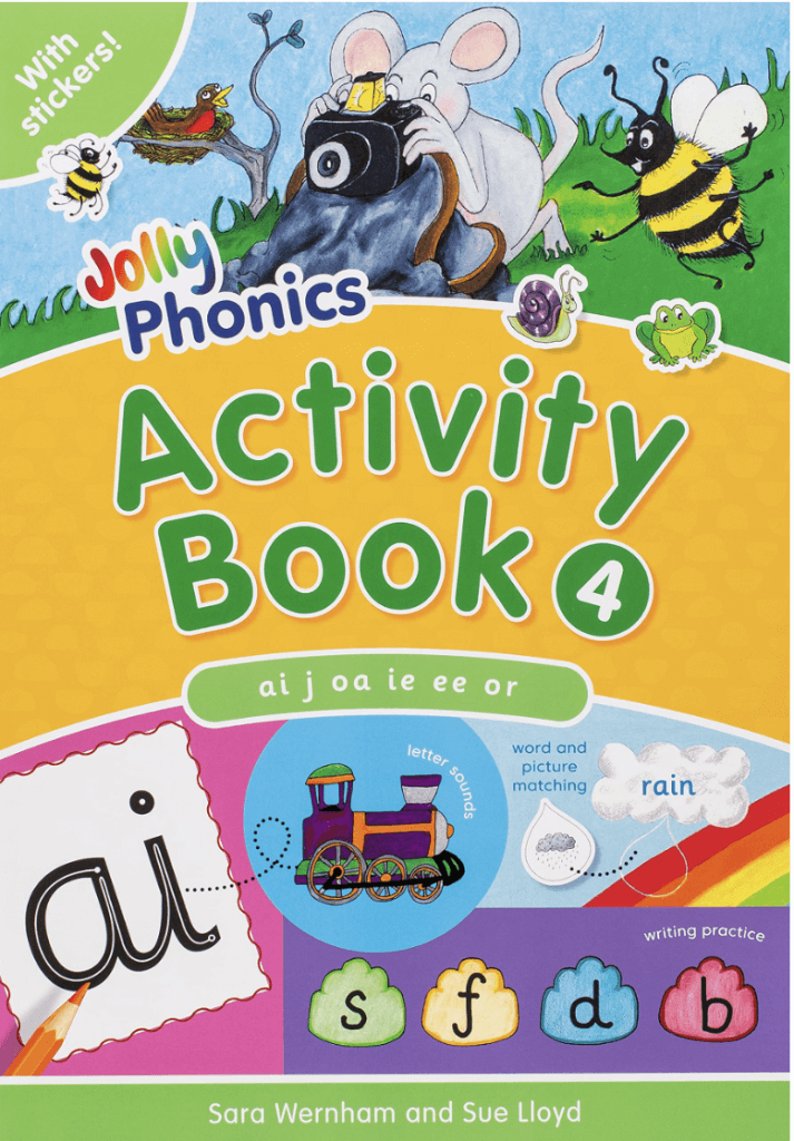 Jolly Phonics Activity Book 4 ai, j, oa, ie, oo, oo ⋆ OLIVES, Inc. オリーブ語学学校