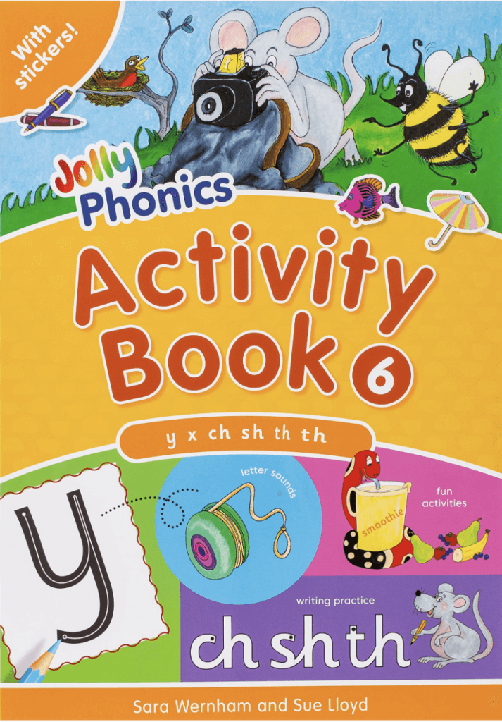 Jolly Phonics Activity Book 6 y, x, ch, sh, th, th ⋆ OLIVES, Inc. オリーブ語学学校