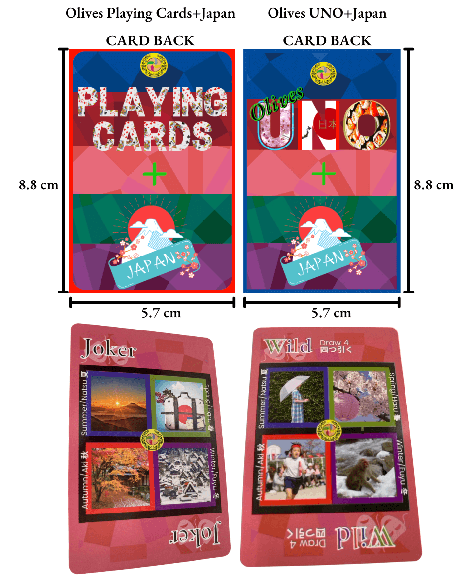 Olives Playing Cards+Japan & Olives UNO+Japan Cards Set ⋆ OLIVES, Inc ...